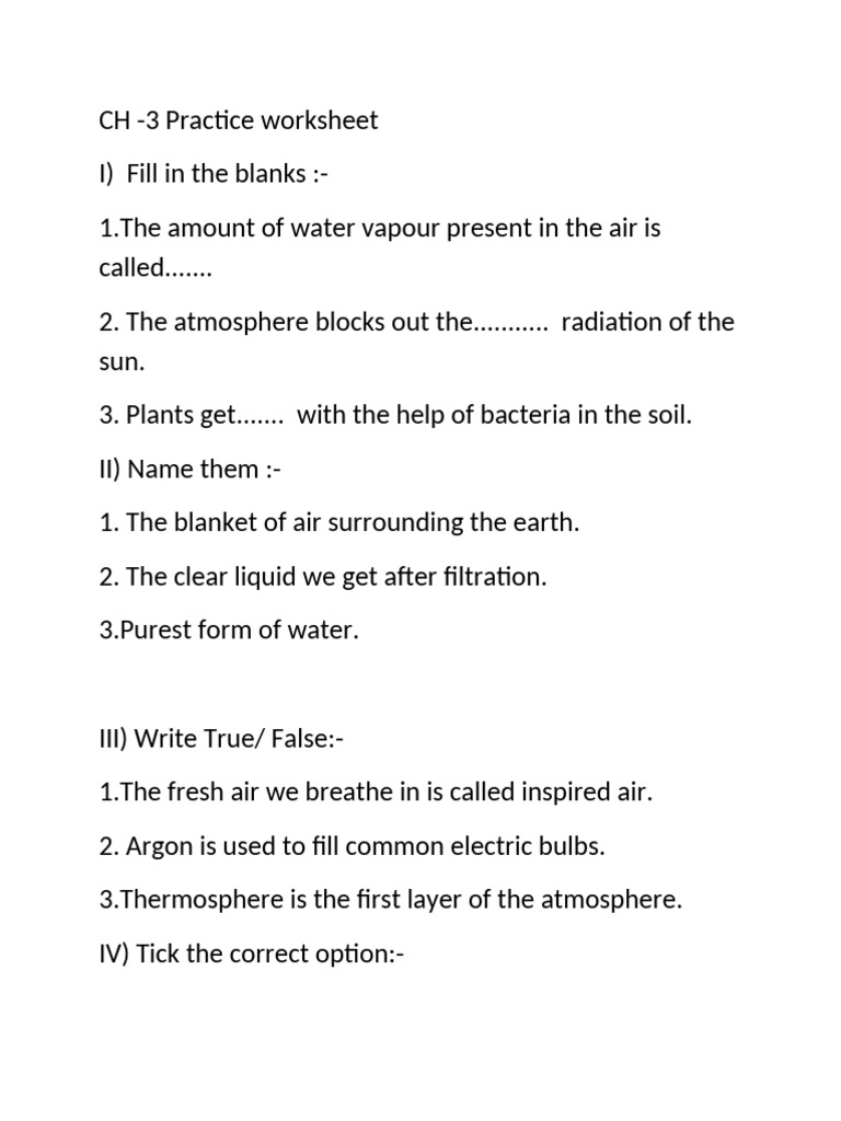 CH - 3 Practice (Class 5) | PDF
