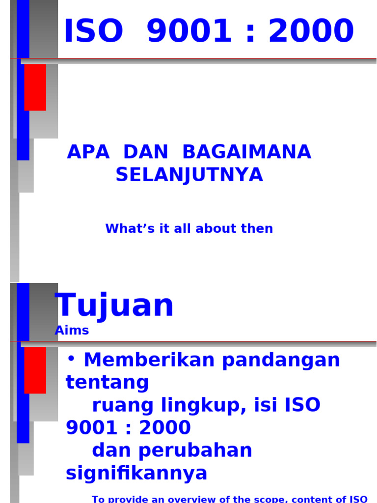 Apa Itu ISO 9001 - 2000 | PDF