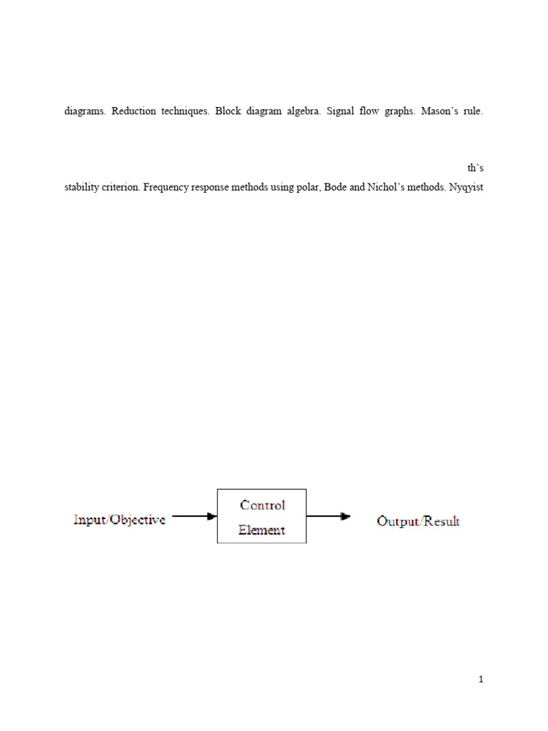 MCE 503 Lect 1 | PDF | Feedback | Control Theory