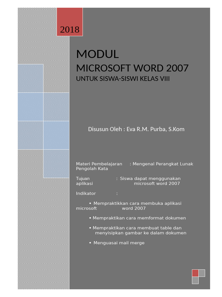 Modul-Word2007 - Versi 2 | PDF