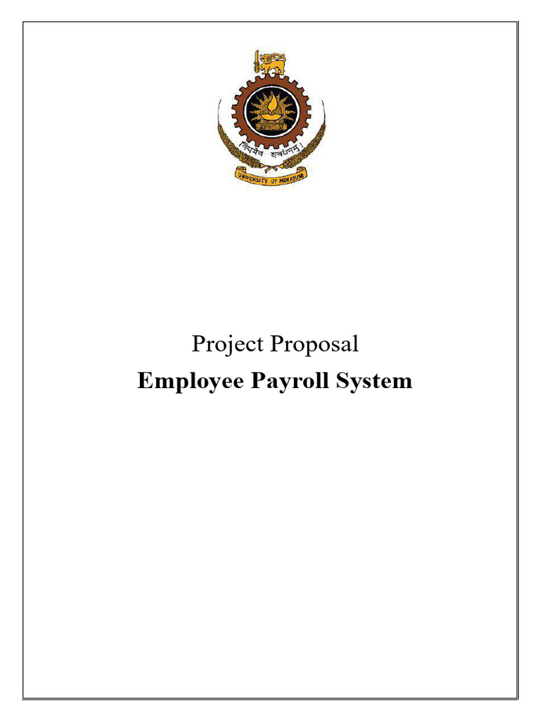 Assignment 02 Project Proposal - Payroll System Report | PDF ...