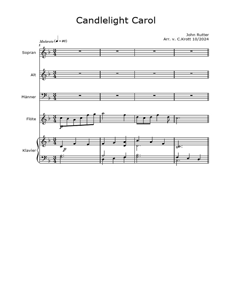 Candlelight Carol Partitur | PDF