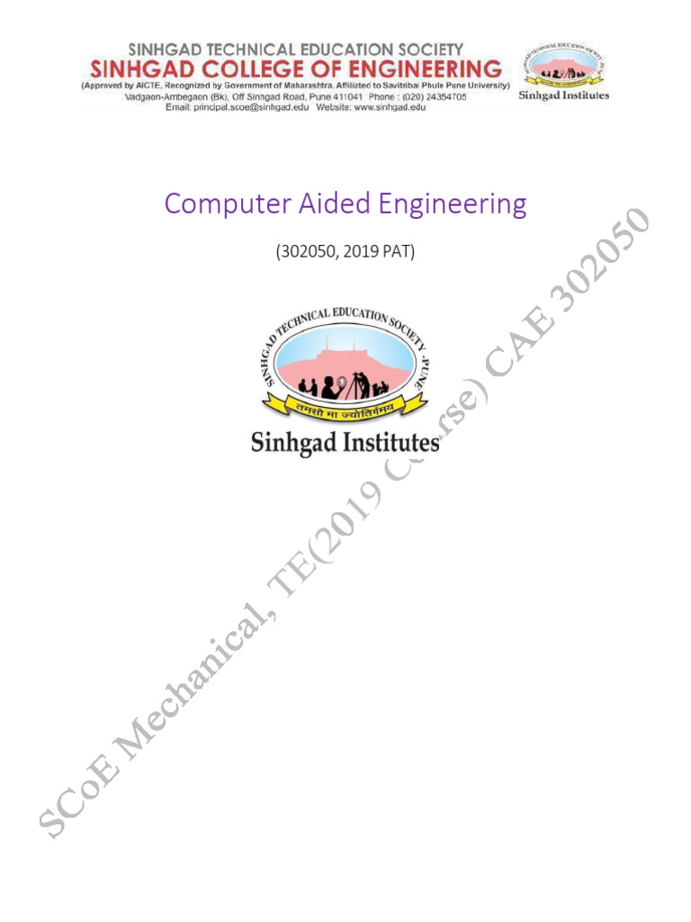 CAE in Mechanical Engineering Curriculum | PDF | Finite Element Method ...