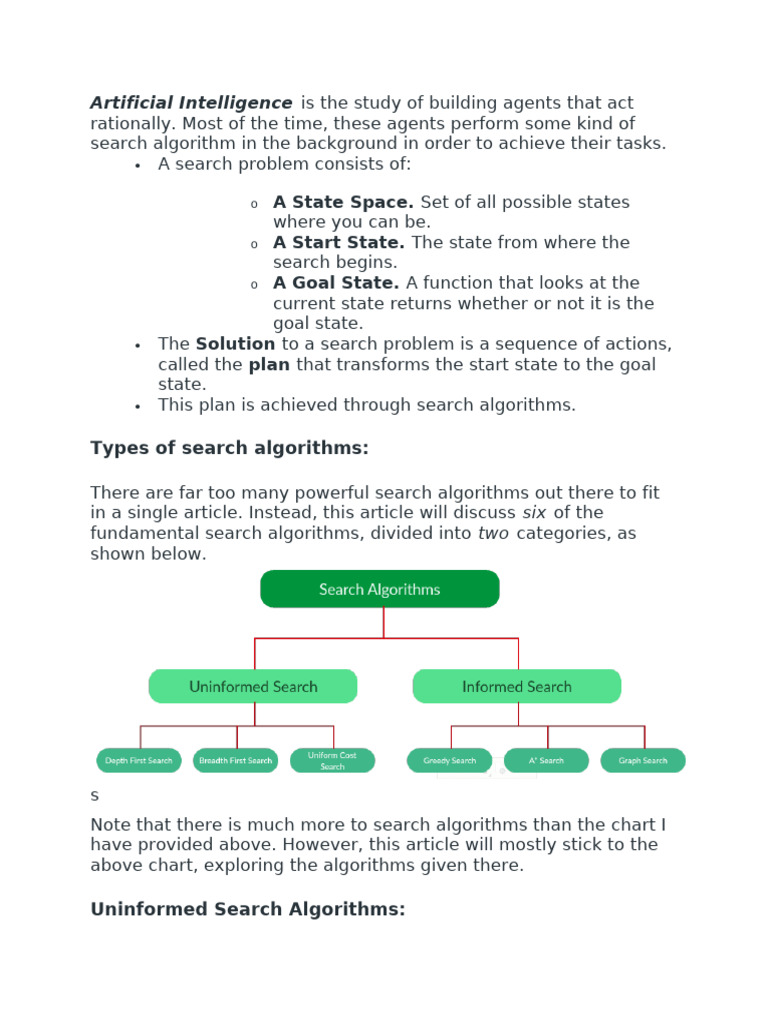 Artificial Intelligence search | PDF | Combinatorics | Mathematical Relations