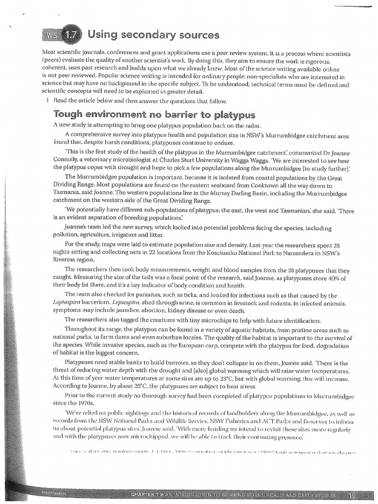 11 Biology Literacy Article Practice | PDF