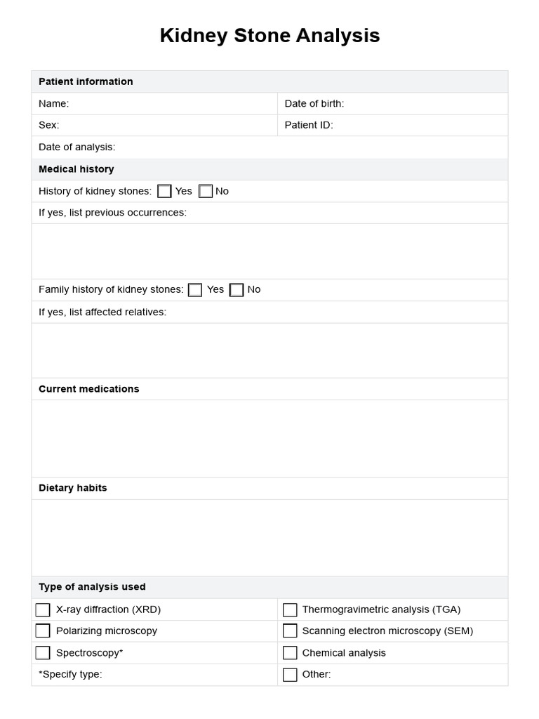 Kidney Stone Analysis | PDF