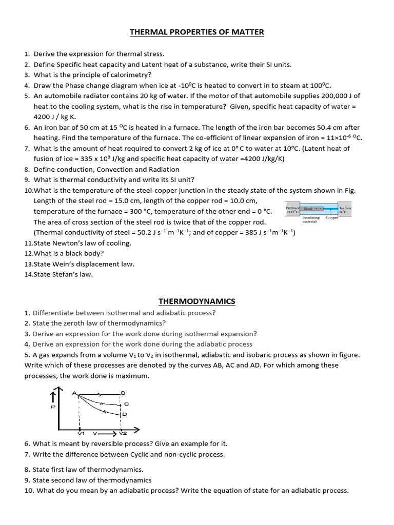 Heat and Thermodynamics Assignment | PDF | Heat | Gases