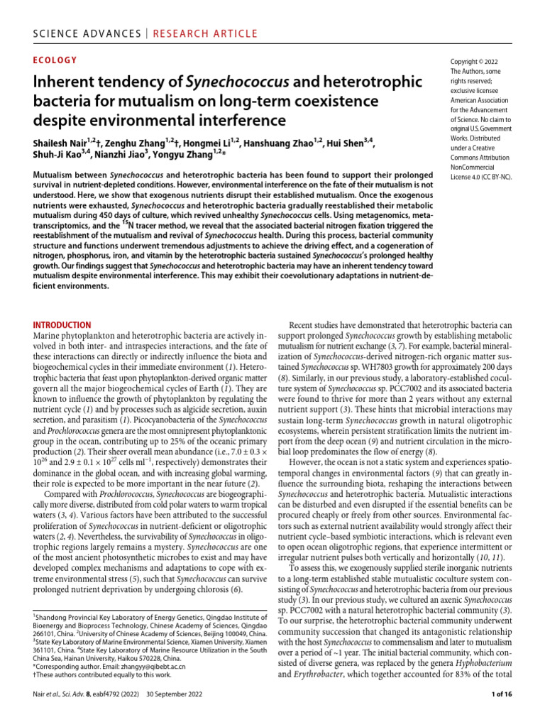 sciadv.abf4792 | PDF | Bacteria | Phytoplankton