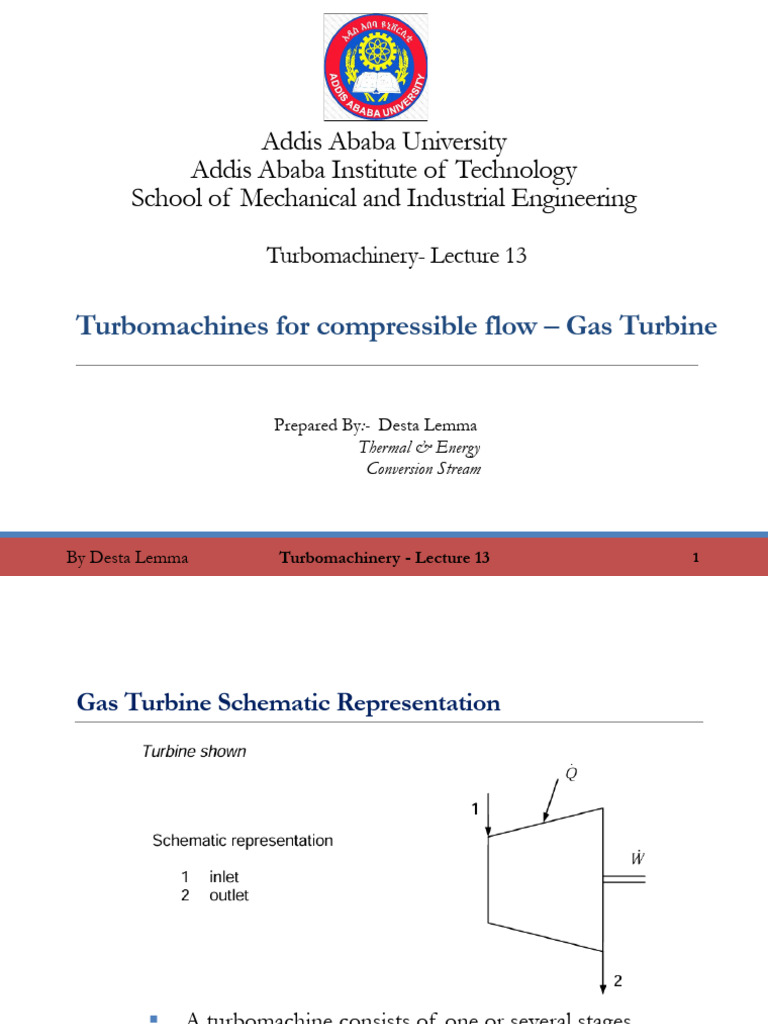 Turbomachinery-Lecture 13 | PDF | Turbomachinery | Turbine