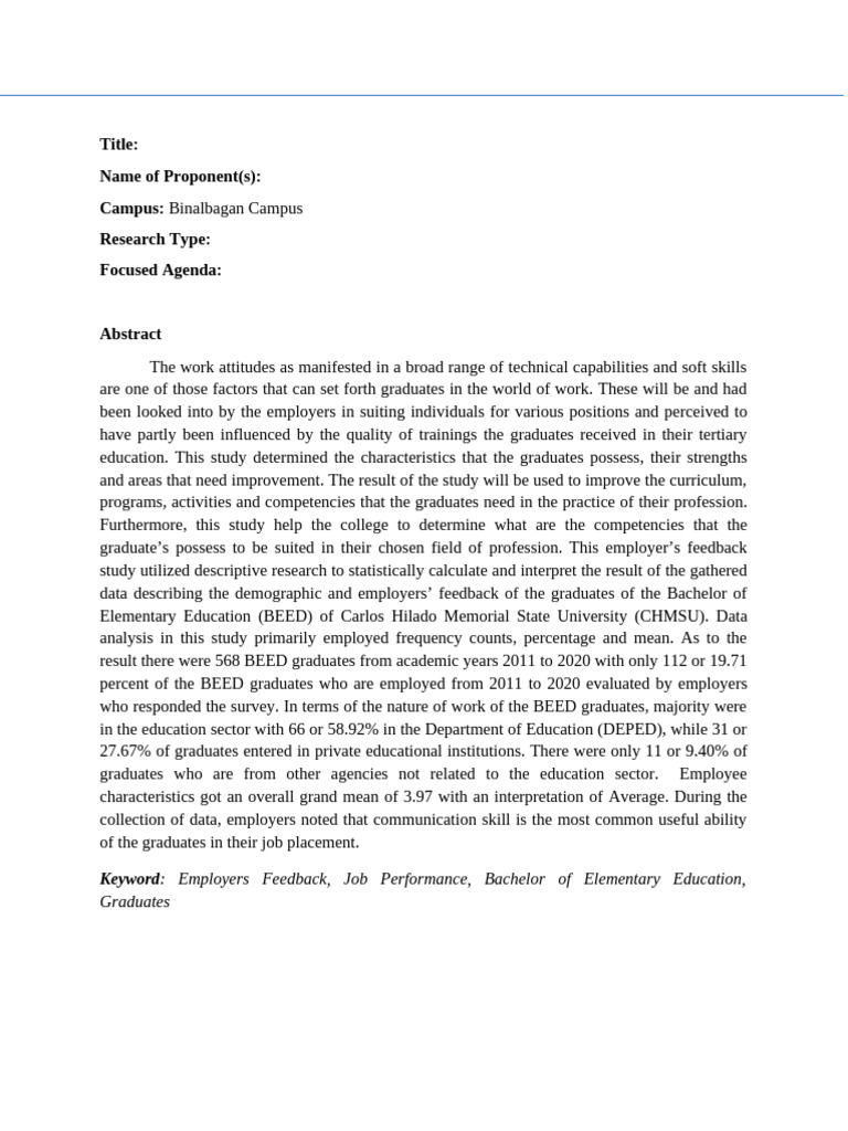 Sample-IMRAD-format | PDF | Survey Methodology | Leadership