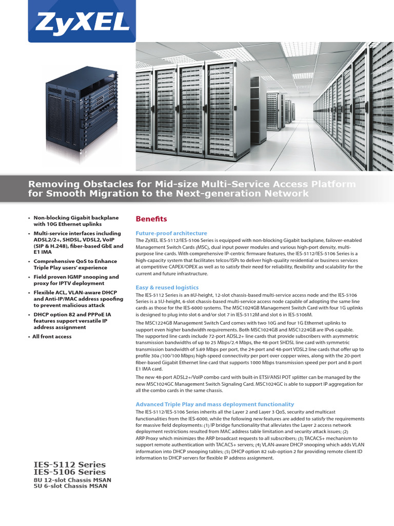 IES-5106M Datasheet 6 | PDF | Network Switch | Asynchronous Transfer Mode
