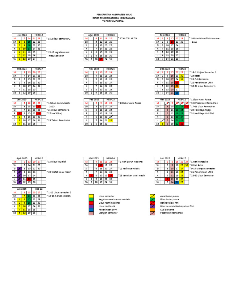 Kalender Pendidikan | PDF
