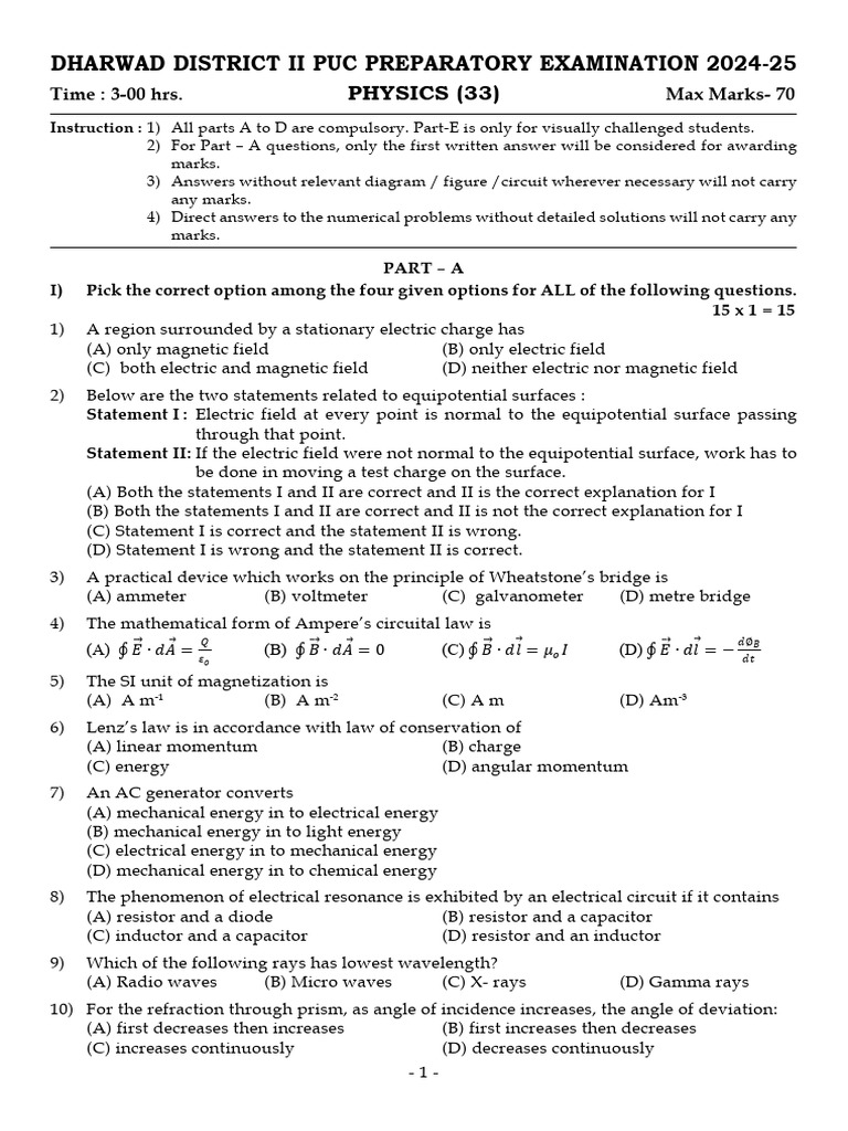 Physics Final-1 | PDF | Inductor | Voltage