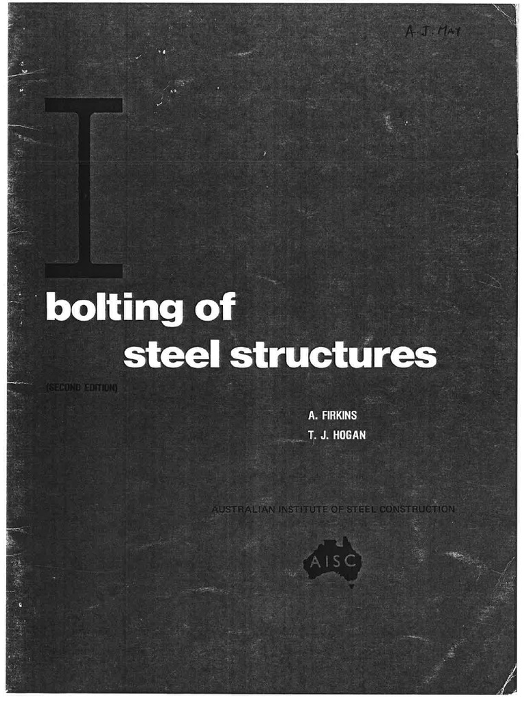 FIRKINS, A. (1984) - Bolting of Steel Structures (2nd Ed.) | PDF