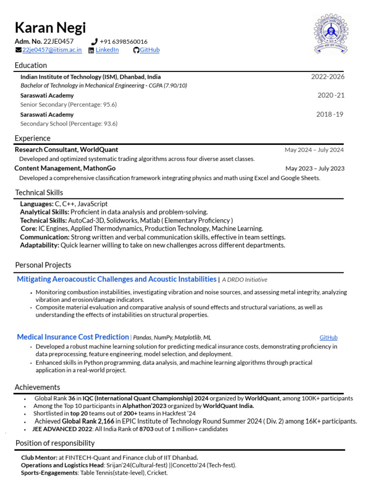 Karan Negi: Education | PDF | Machine Learning | Learning