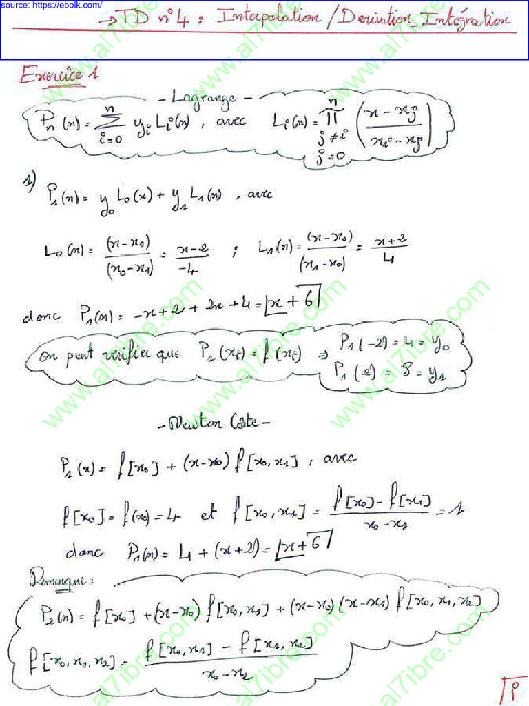 Analyse Numerique TD4 Correction | PDF