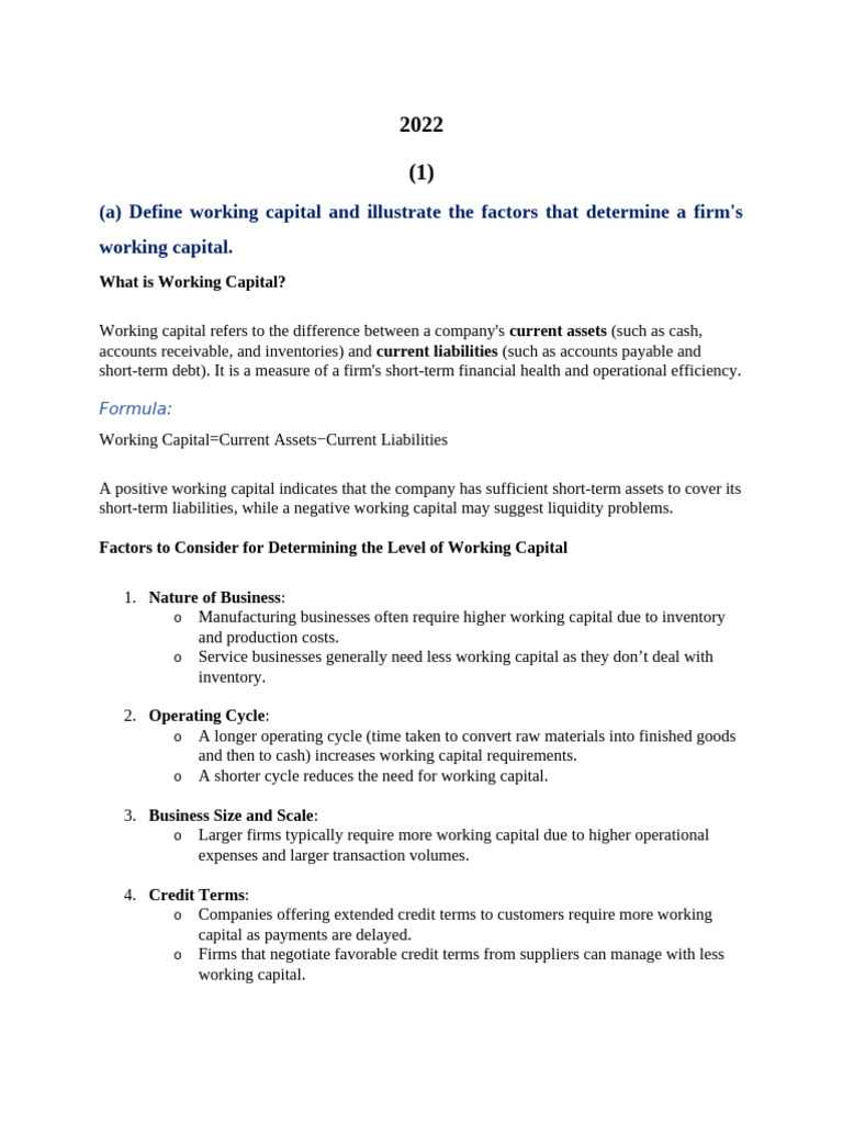 4201 | PDF | Working Capital | Debt