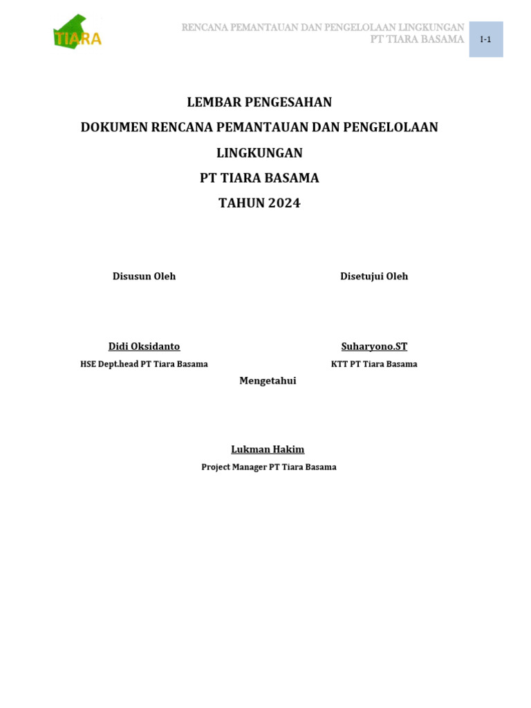 Rencana Pengelolaan Lingkungan ISP 65 | PDF