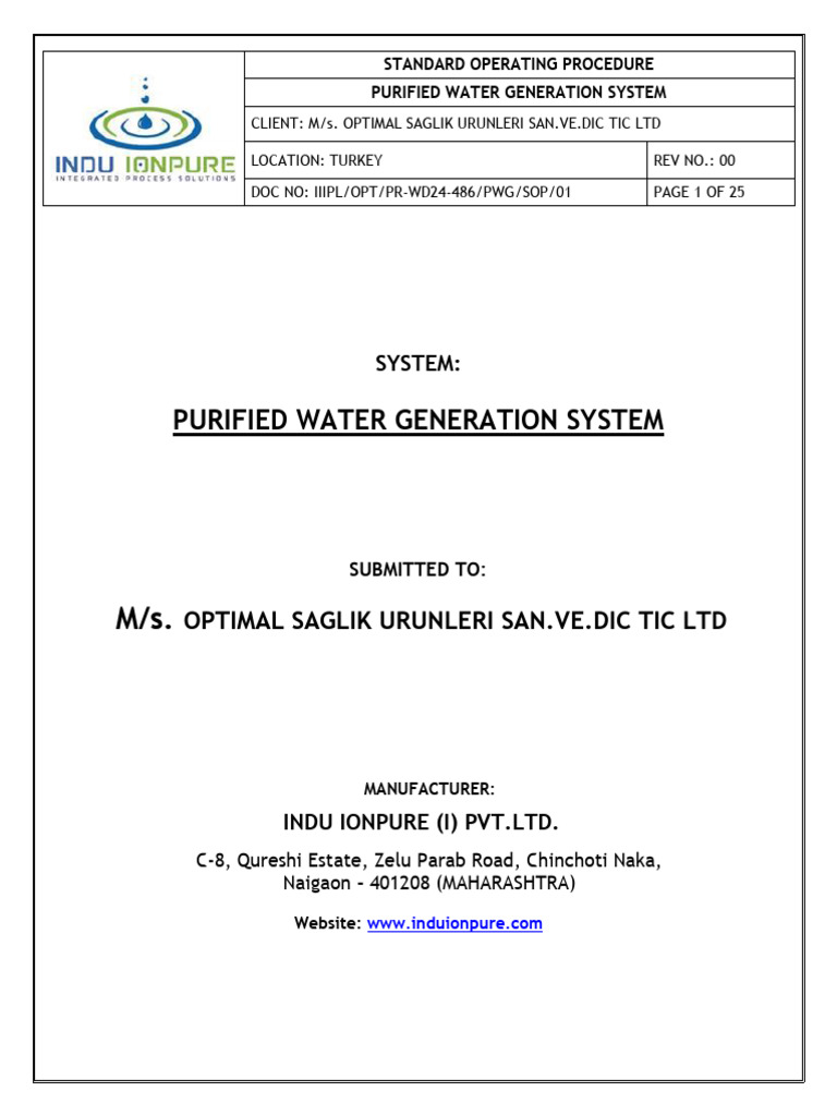 PWG - PWD - Sop PR - 486 - Turkry 04 - 01 - 2025 | PDF