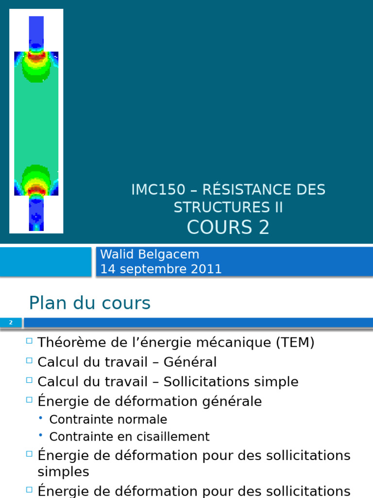 Cours2 | PDF | Résistance des matériaux | Mécanique newtonienne