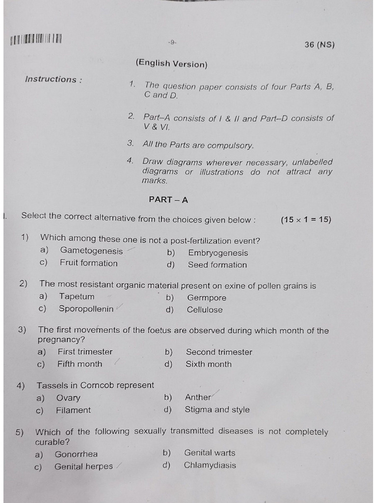 Bio QP | PDF