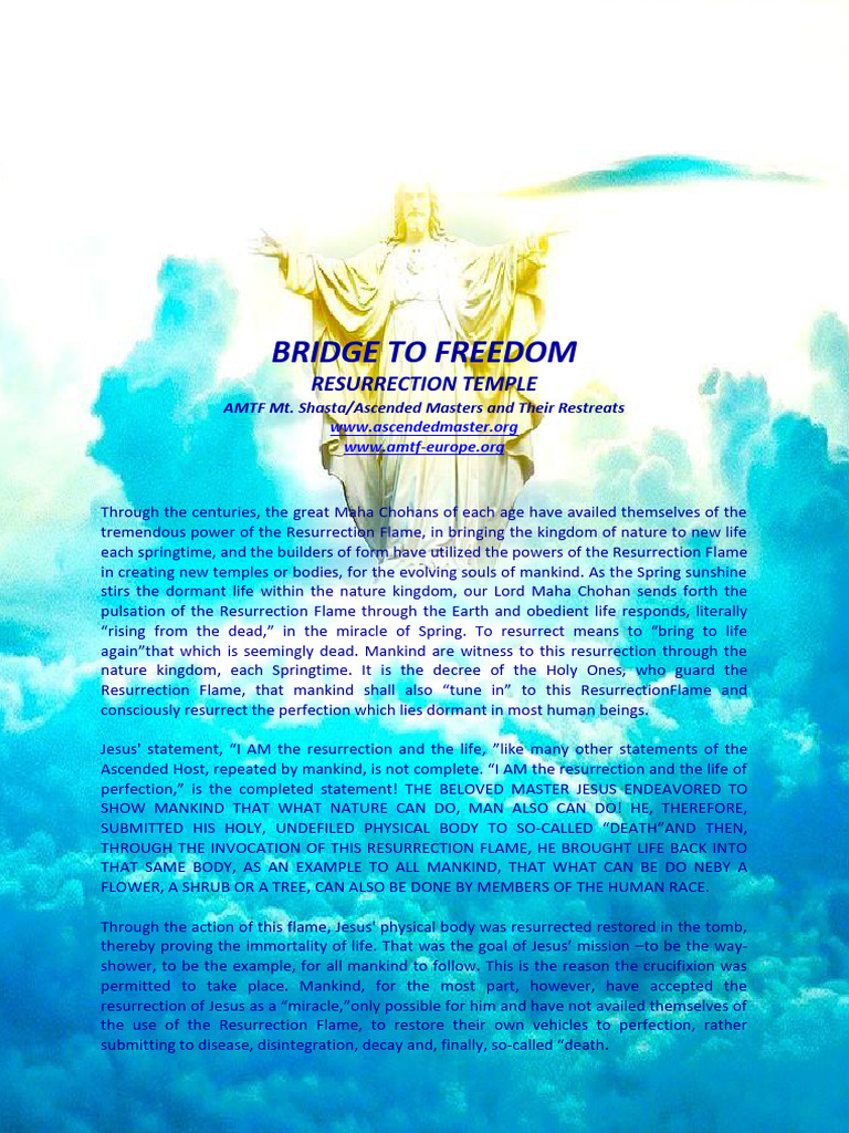 Bridge to Freedom Resurrection Temple 3_24 | PDF | Resurrection Of ...