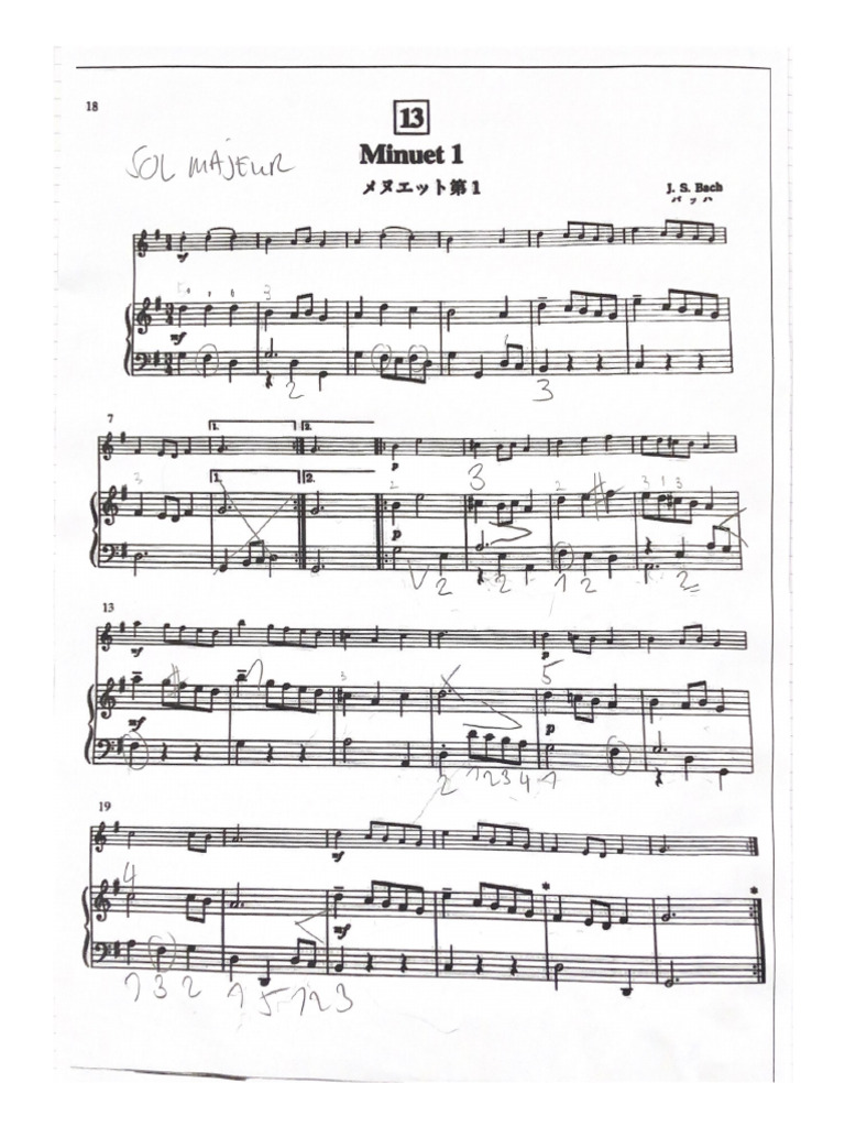 Minuet 1 | PDF