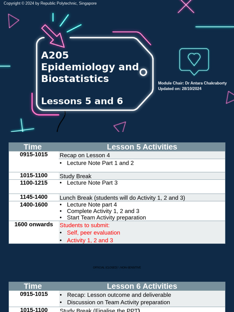 A205 Epidemiology and Biostatistics | PDF | Sampling (Statistics ...