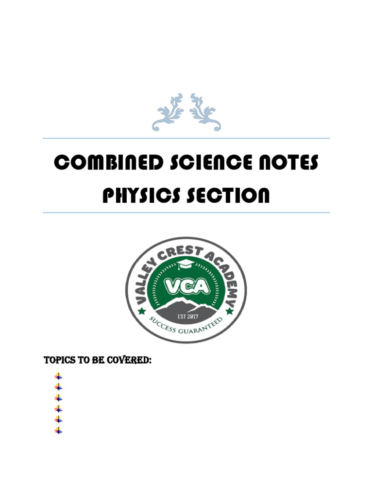 F1 Physics Notes Pdf Force Length