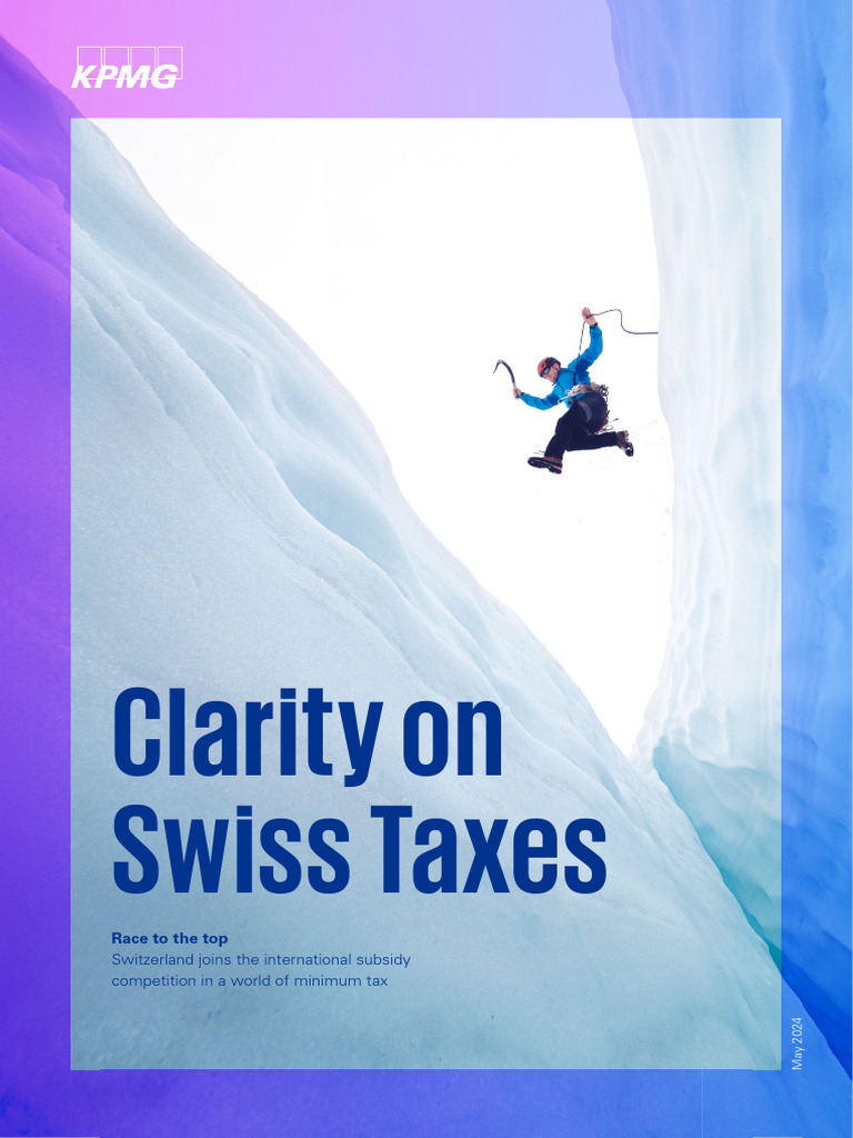 kpmg-ch-swiss-taxes-2024-clarity | PDF | Taxes | Subsidy