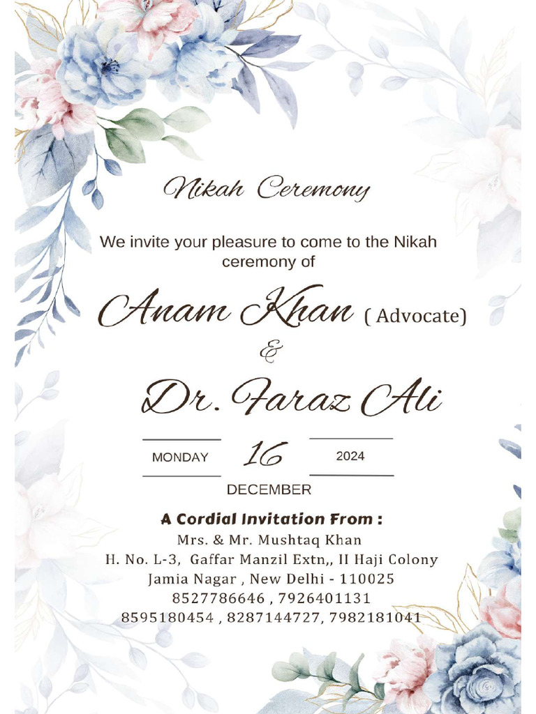 Wedding Invitation Creation | PDF