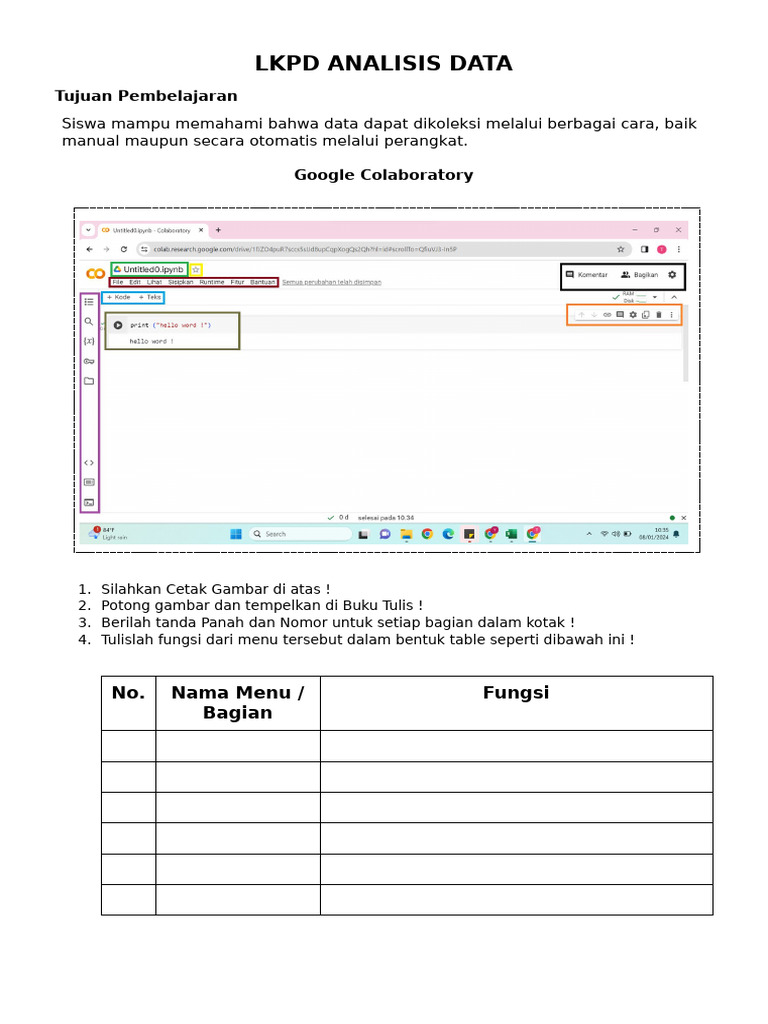 LKPD Analisis Data | PDF