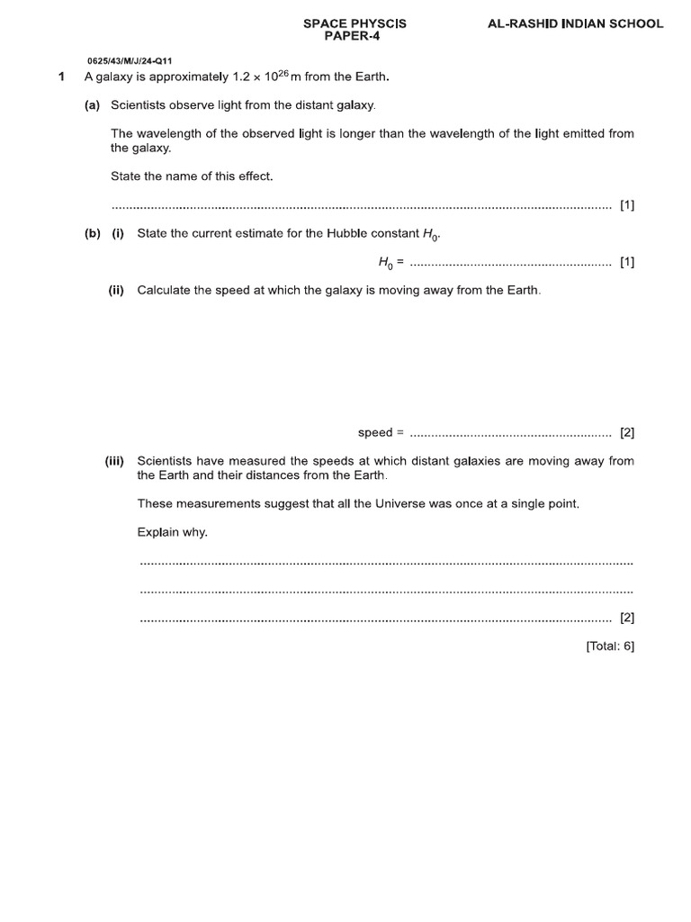 Space Physics Paper-4 | PDF