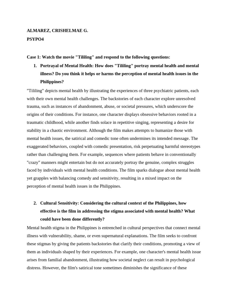 Case Study in Abnormal Psychology | PDF | Mental Health | Mental Disorder