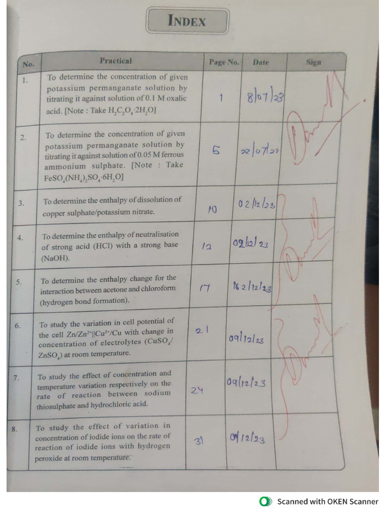STD 12 Ideal Chemistry Journal Doon-2-110 | PDF