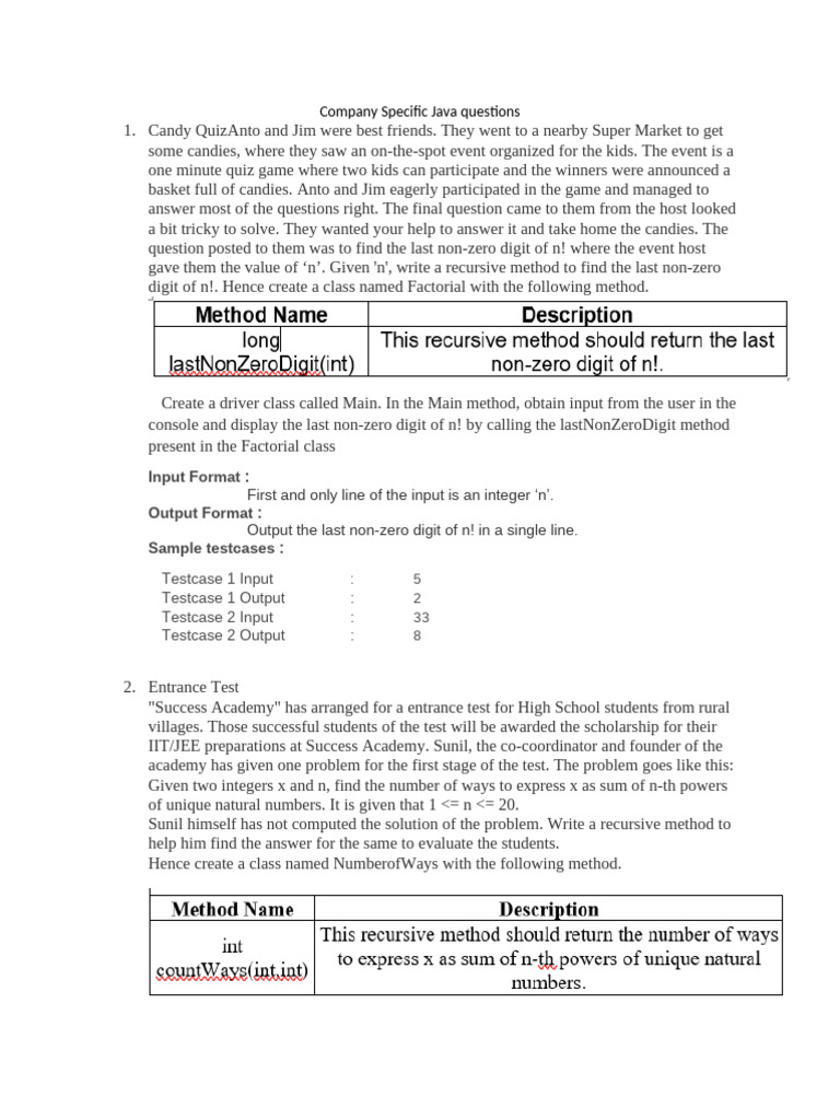 Java Recursive Problem Solutions | PDF | Mathematics | Computer Programming