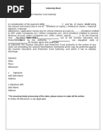 Indemnity Bond For Income Tax Refund | PDF