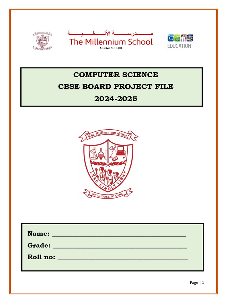 Project Cover Page (AutoRecovered) | PDF | Databases | Python (Programming Language)