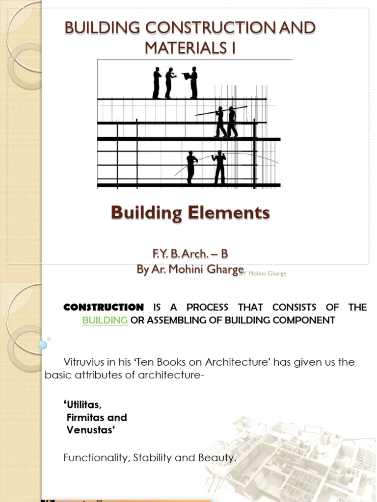 Unit 1 - Building Element | PDF | Framing (Construction) | Stairs
