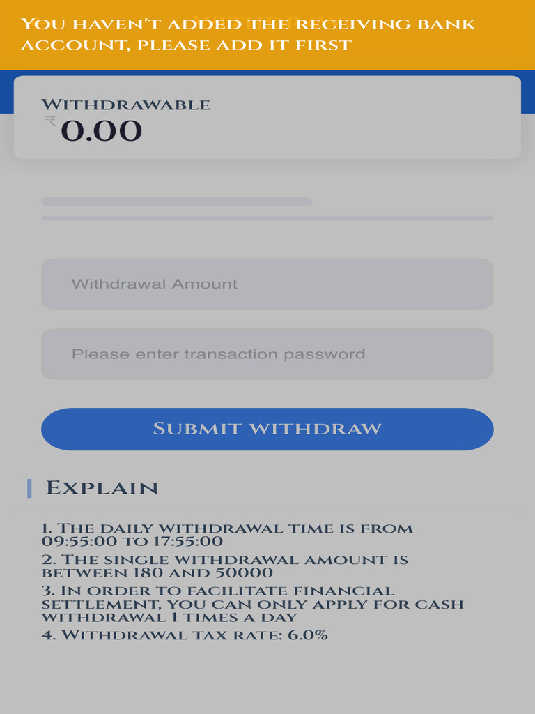 Withdrawal Guidelines for Users | PDF