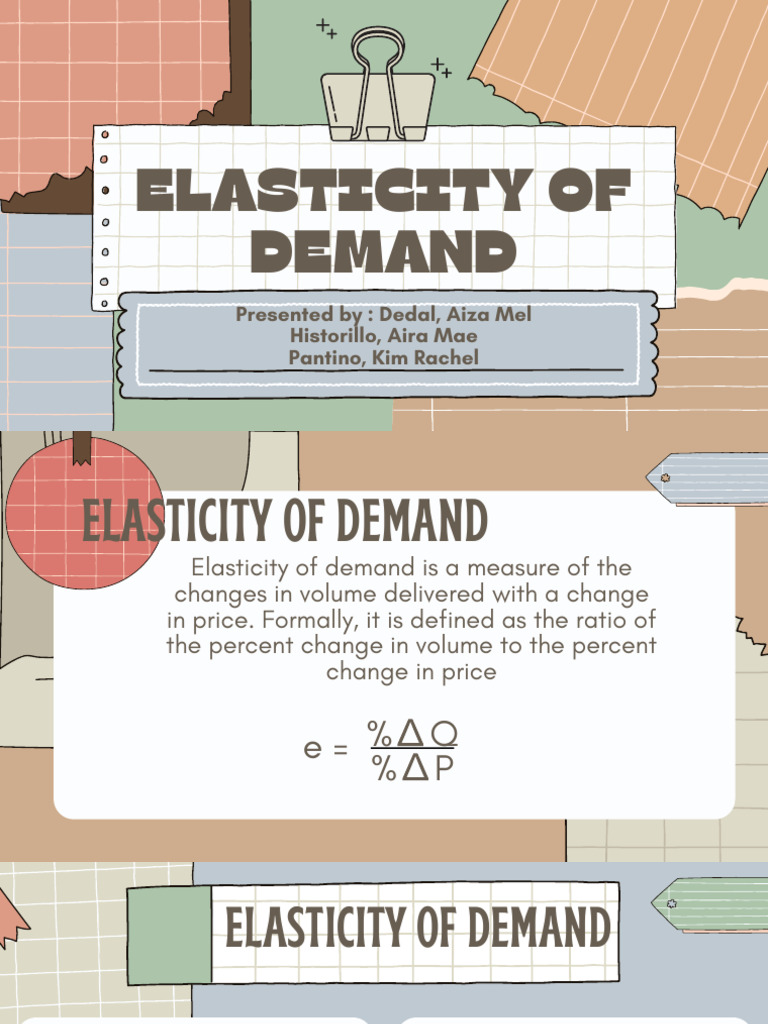 Elasticity of Demand | PDF | Elasticity (Economics) | Demand