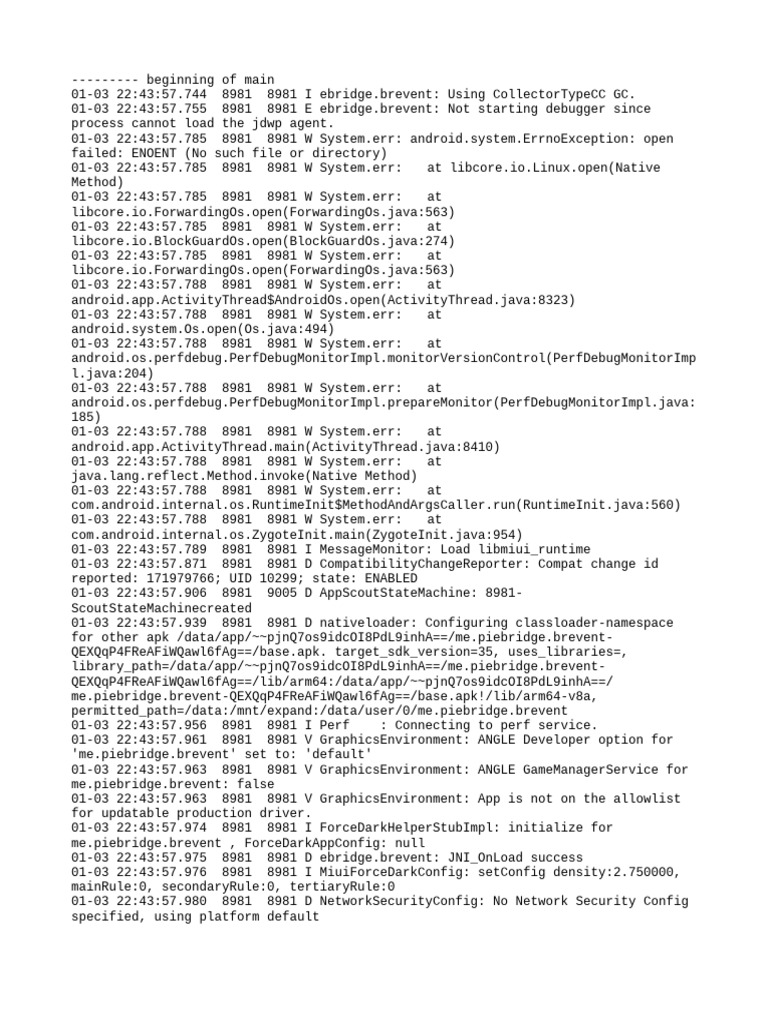 Logcat Ui 8981-20250103 2245 | PDF | Computer Architecture | Computing Platforms