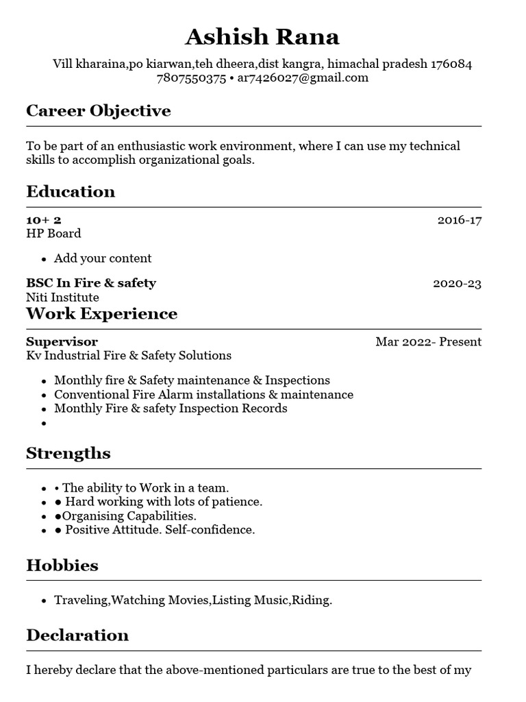 Resume Ashish Rana | PDF