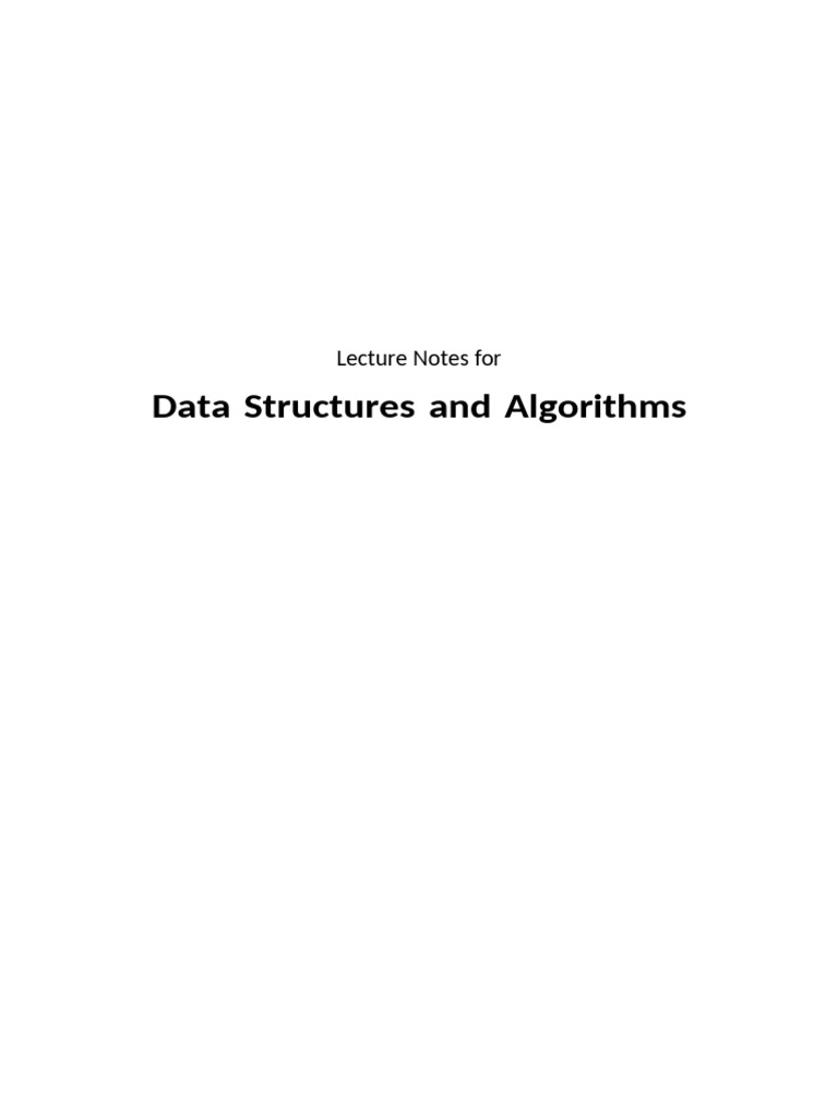 Lecture Notes Pdf Queue Abstract Data Type Algorithms