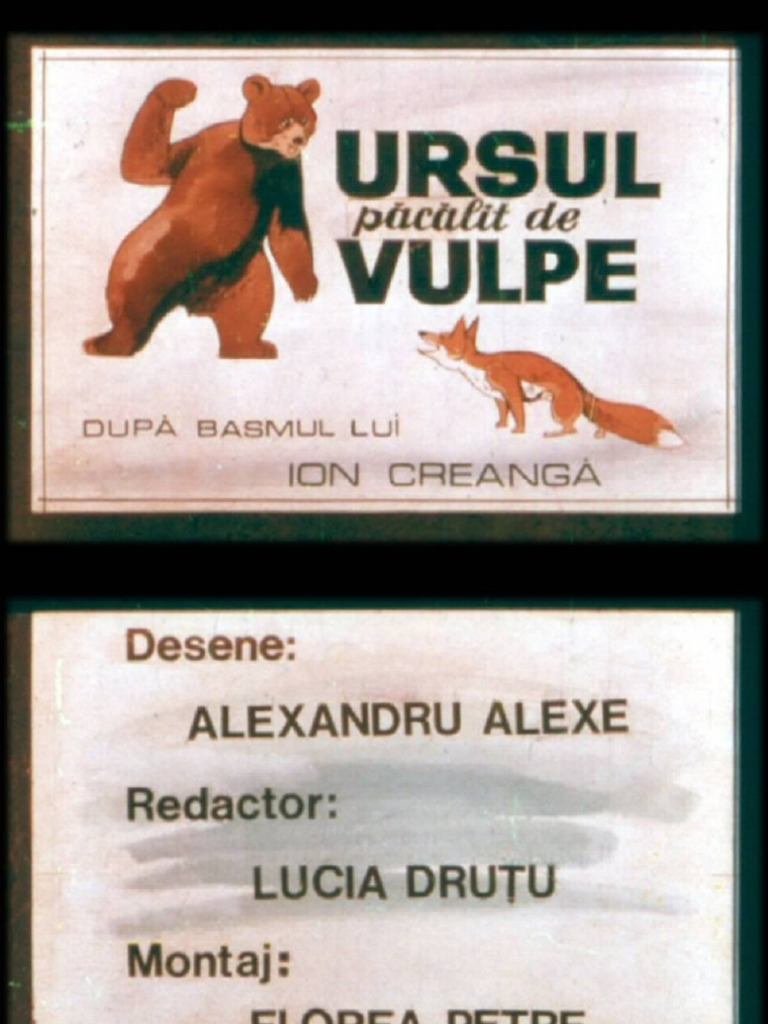 Ursul Pacalit de Vulpe | PDF