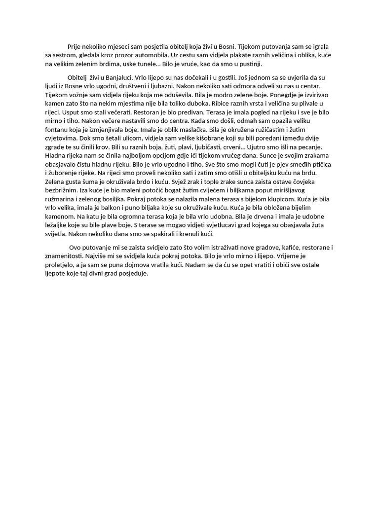 Hrvatski - Putopis | PDF
