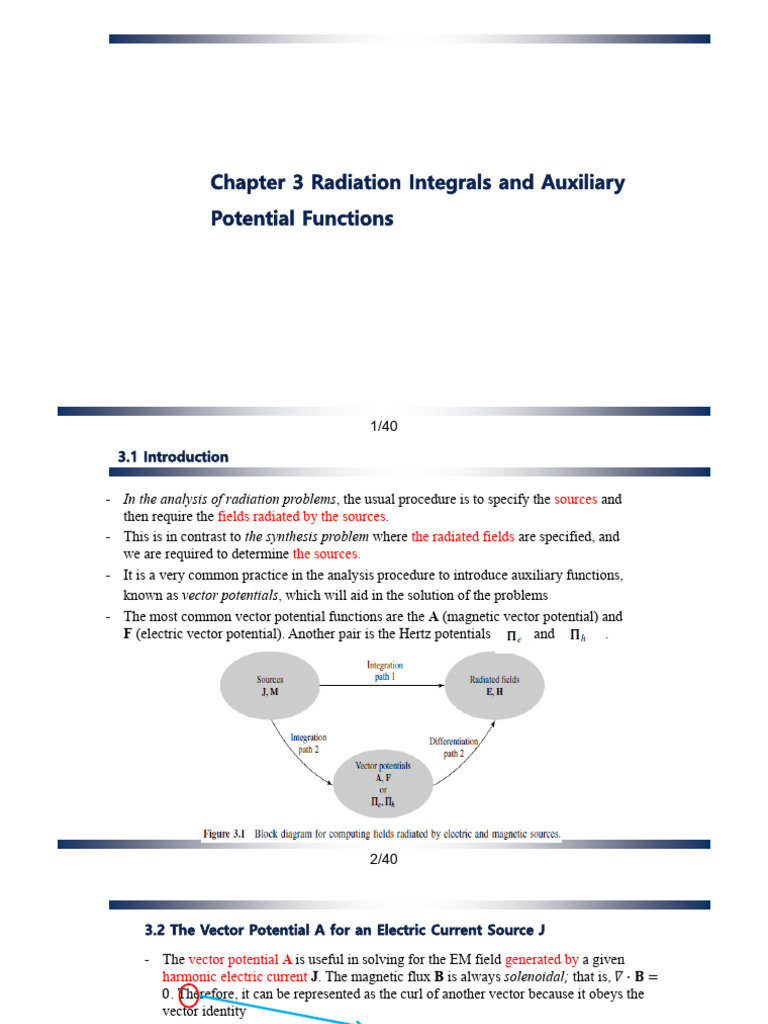 Chapter 3 Radiation Integrals and Auxiliary Potential Functions | PDF | Wave Equation | Maxwell ...