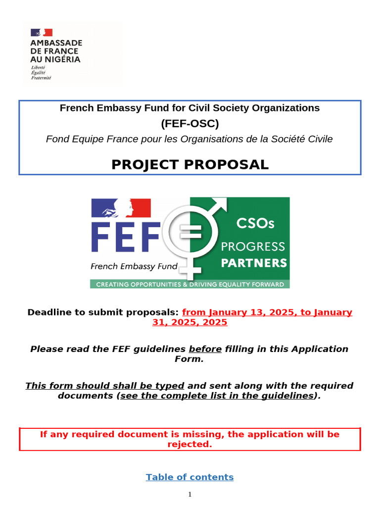 fef_osc_2025_application_form | PDF | Invoice | Risk