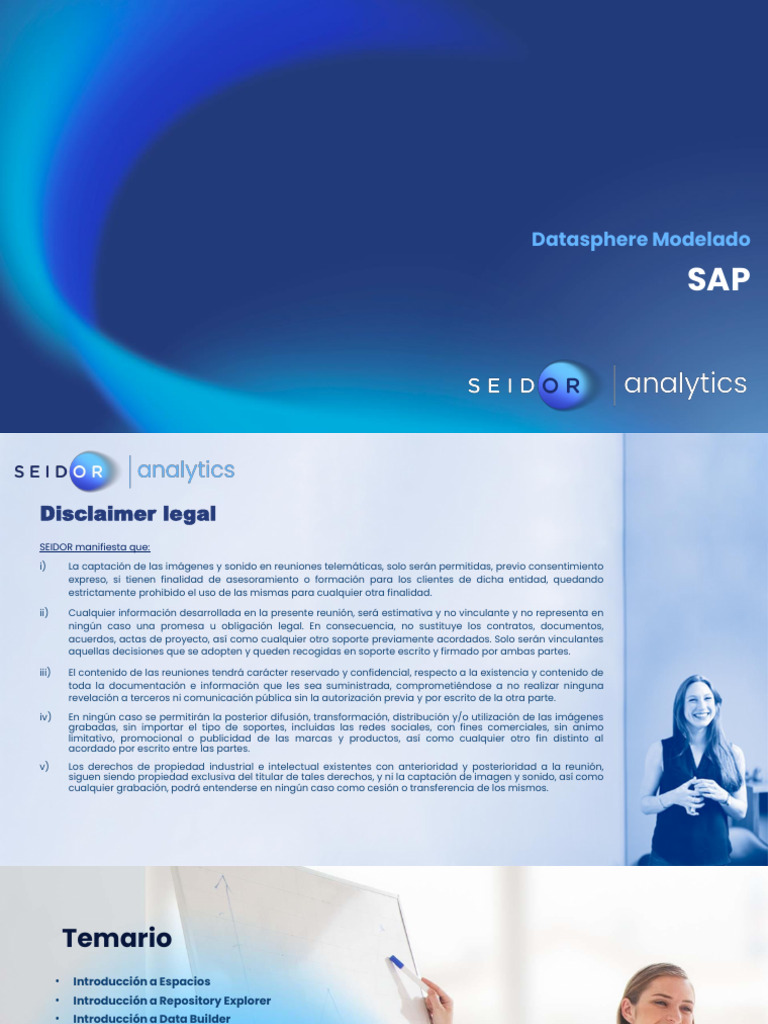 1942 - SAP DataSphere Modelado - Guía01 | PDF | Almacén de datos | Bases de datos