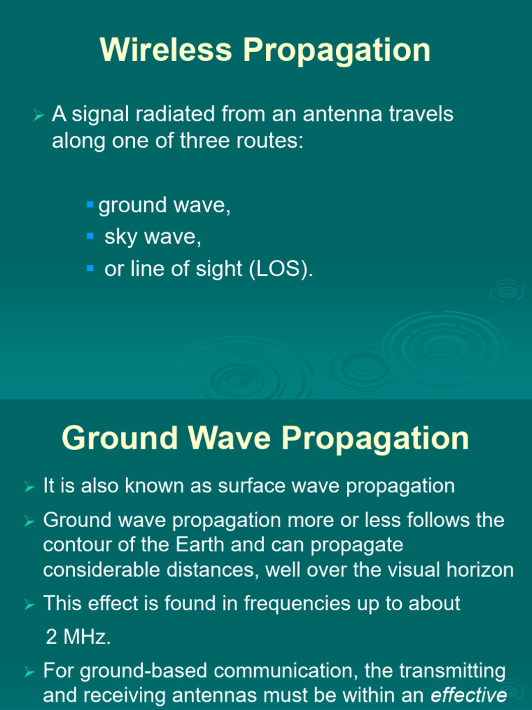 Chapter 8 Radio Wave Propagation | PDF | Radio Propagation | Radio